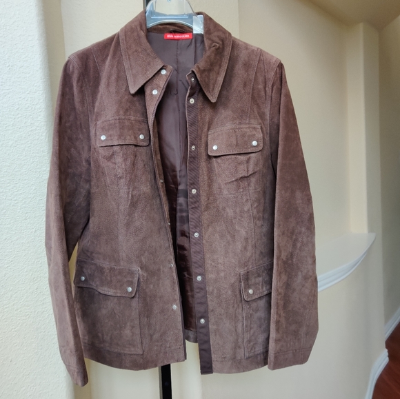 Alain Manoukian | Jackets & Coats | Alain Manoukian Suede Leather ...